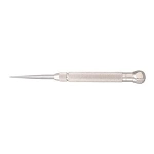 starrett carbide pocket scriber with hexagon shape head - 2-7/8" (72mm) point length, 3/8" (9.5mm) handle diameter, knurled and nickel-plated handle - 70bx