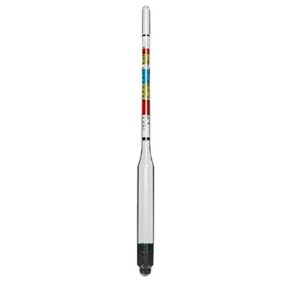 fastrack triple-scale hydrometer - abv hydrometer - specific gravity hydrometer to accurately test abv and the specific gravity of your wine, beer, mead or kombucha