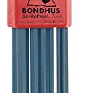 Bondhus 16599 Set of 9 Balldriver Stubby L-wrenches, sizes 1.5-10mm