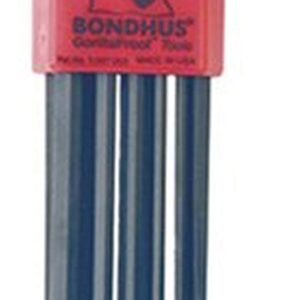 Bondhus 16599 Set of 9 Balldriver Stubby L-wrenches, sizes 1.5-10mm