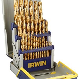 IRWIN Drill Bit Set, Titanium Nitride Coated, 29-Piece (3018003)