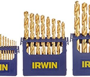 IRWIN Drill Bit Set, Titanium Nitride Coated, 29-Piece (3018003)