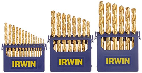 IRWIN Drill Bit Set, Titanium Nitride Coated, 29-Piece (3018003)