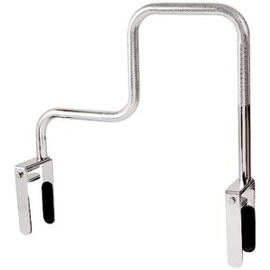 dmi grab bar tub and shower handle, bathtub grab bar, safety rail, for safety and stability, rust resistant, chrome