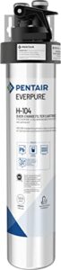 pentair everpure h-104 drinking water system, ev926271, includes filter head, filter cartridge, all hardware and connectors, 1,000 gallon capacity, 0.5 micron