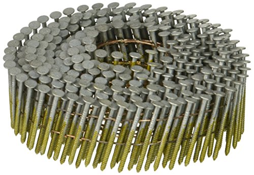 BOSTITCH Siding Nails, Wire Collated Coil, Thickcoat Galvanized, Round Head, 15-Degree, Ring Shank, 1-1/4-Inch x .080-Inch, 4200-Pack (C3R80BDG)