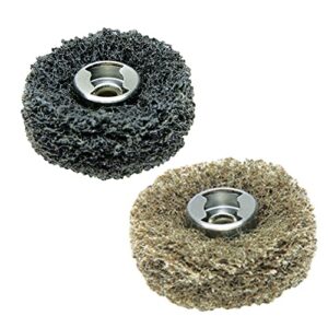 dremel 511e ez lock coarse grit and medium grit finishing abrasive buffs, 2-pack