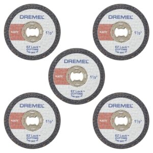 dremel ez476 1 1/2-inch ez lock rotary tool cut-off wheels for plastic - 5 pack