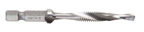 Greenlee DTAP1/4-20 Combination Drill, Tap, and Deburr Bit with Quick Change Hex, 1/4-20 NC