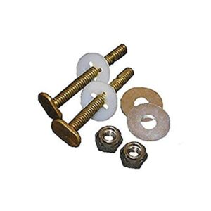 lasco 04-3645 solid brass 5/6-inch by 2-1/4-inch heavy duty bolts with nuts and washers toilet bolts