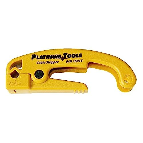 Platinum Tools 15015C Cat5/6 Cable Jacket Stripper , Yellow