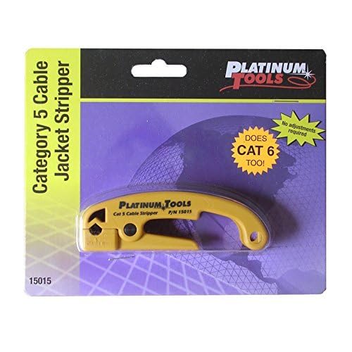 Platinum Tools 15015C Cat5/6 Cable Jacket Stripper , Yellow