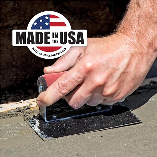 MARSHALLTOWN Concrete Edger, 6 Inc h X 6 Inch Curved Blade, 1/2R 5/8L Handle, Made In The USA, 163BD