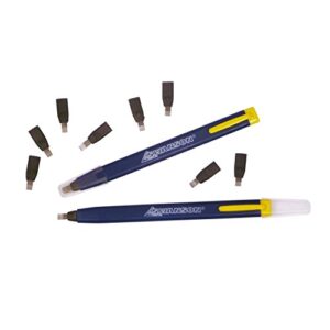 Swanson Tool Co CP216 AlwaysSharp Refillable Mechanical Carpenter Pencil, Two Pack, with 8 More Replacement Black Graphite Tips