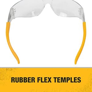 Dewalt DPG54-1D Protector Clear High Performance Lightweight Protective Safety Glasses with Wraparound Frame