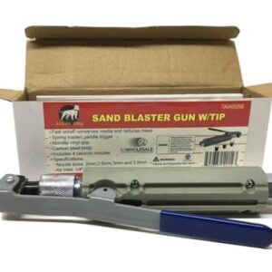 Sandblaster Gun with 3 Extra Nozzles : Sand Blasting Tool