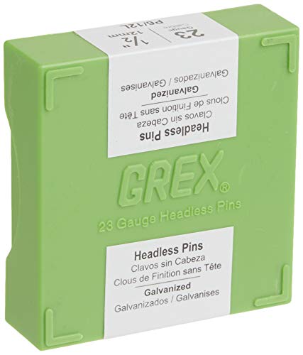 Grex P6/12L 1/2 In. 23 Ga. Headless pins, Galvanized, 10M/Bx