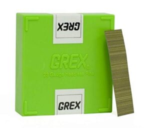 grex p6/20l 3/4 in. 23 ga. headless pins, galvanized, 10m/bx