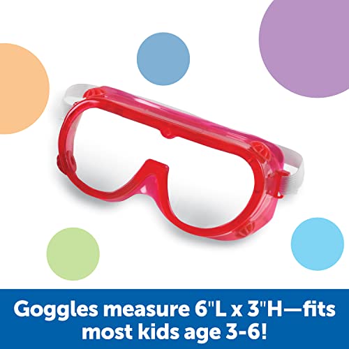 Learning Resources Colored Safety Goggles - 6 Pieces, Ages 4+ Classroom Accessories, Perfect For Kid's Science Experiments