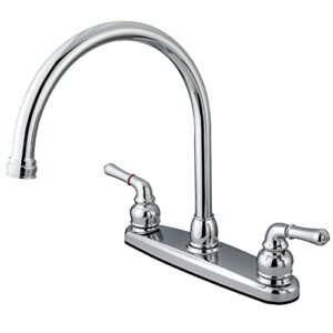 kingston brass kb790 magellan 8" centerset kitchen faucet, polished chrome, no side sprayer