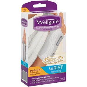 Wellgate for Women, PerfectFit Wrist Brace for Wrist Support, Right