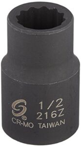 sunex 216z 1/2-inch drive 1/2-inch 12-point impact socket