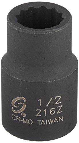 Sunex 216z 1/2-Inch Drive 1/2-Inch 12-Point Impact Socket