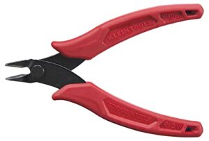 klein tools d275-5 pliers, diagonal cutting pliers with precision flush cutter is light and ultra-slim for work in confined areas, 5-inch