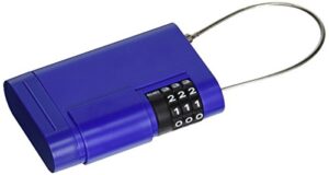 kidde accesspoint 001860 portable stor-a-key with adjustable cable, blue