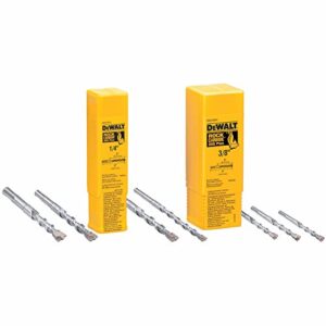 dewalt dw5427b25 dewalt 3/8" x 4" x 6" rock carbide™ sds+ hammer bit (bulk 25)