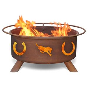 patina products f105, 30 inch horseshoes fire pit