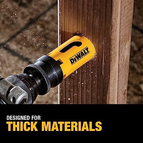 DEWALT Hole Saw Kit, 14-Piece, Includes 2 Quick Change Mandrels and Pilot Point Bits (D180005)