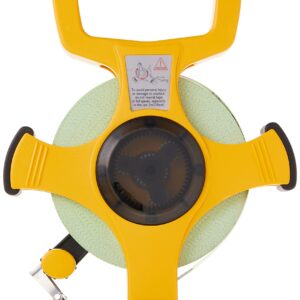 Komelon 8811 Fast Back Open Reel Long Tape Measure with Double Nylon Coated Fiberglass Blade 100-Feet by 1/2-Inch