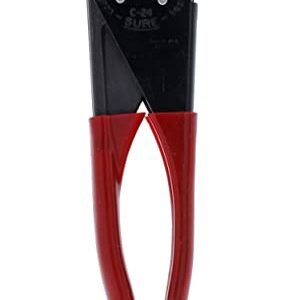 IDEAL INDUSTRIES INC. C24 Four-Way Crimp Tool – Spring Loaded, Fingertip Adjustment Wire Crimper for Two Connector Sizes