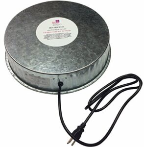 farm innovators model hp-125 heated base for metal poultry founts, 125-watt