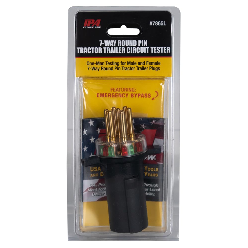 Innovative Products of America #7865L 7-Way Round Pin Tractor Trailer Circuit Chaser™