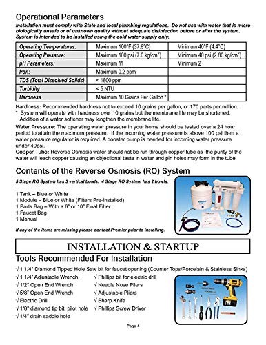 Watts Premier WP500032 5SV 5-Stage Reverse Osmosis System