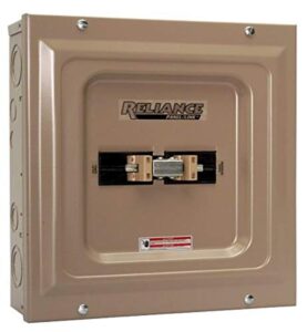 reliance controls tca1006d panel/link 100-amp utility/60-amp generator transfer switch for up to 15000-watt generators