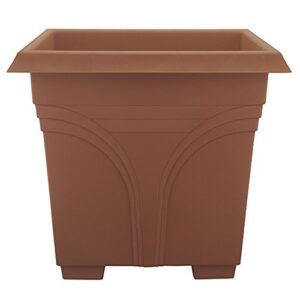 southern patio 15" medallion deck box, terra cotta