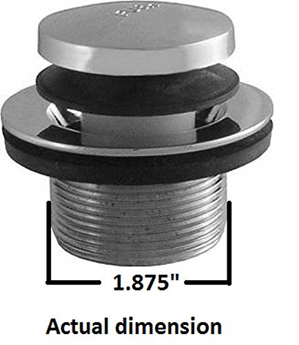 LDR Industries 502 5108CP Toe Style Touch Bathtub Drain Stopper, Chrome