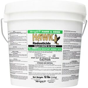 106443 Hawk Rodenticide Pelleted Bait, 12 lb