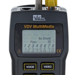 IDEAL INDUSTRIES INC. 33-856 VDV Multimedia Voice, Data and Video Cable Tester, Grey