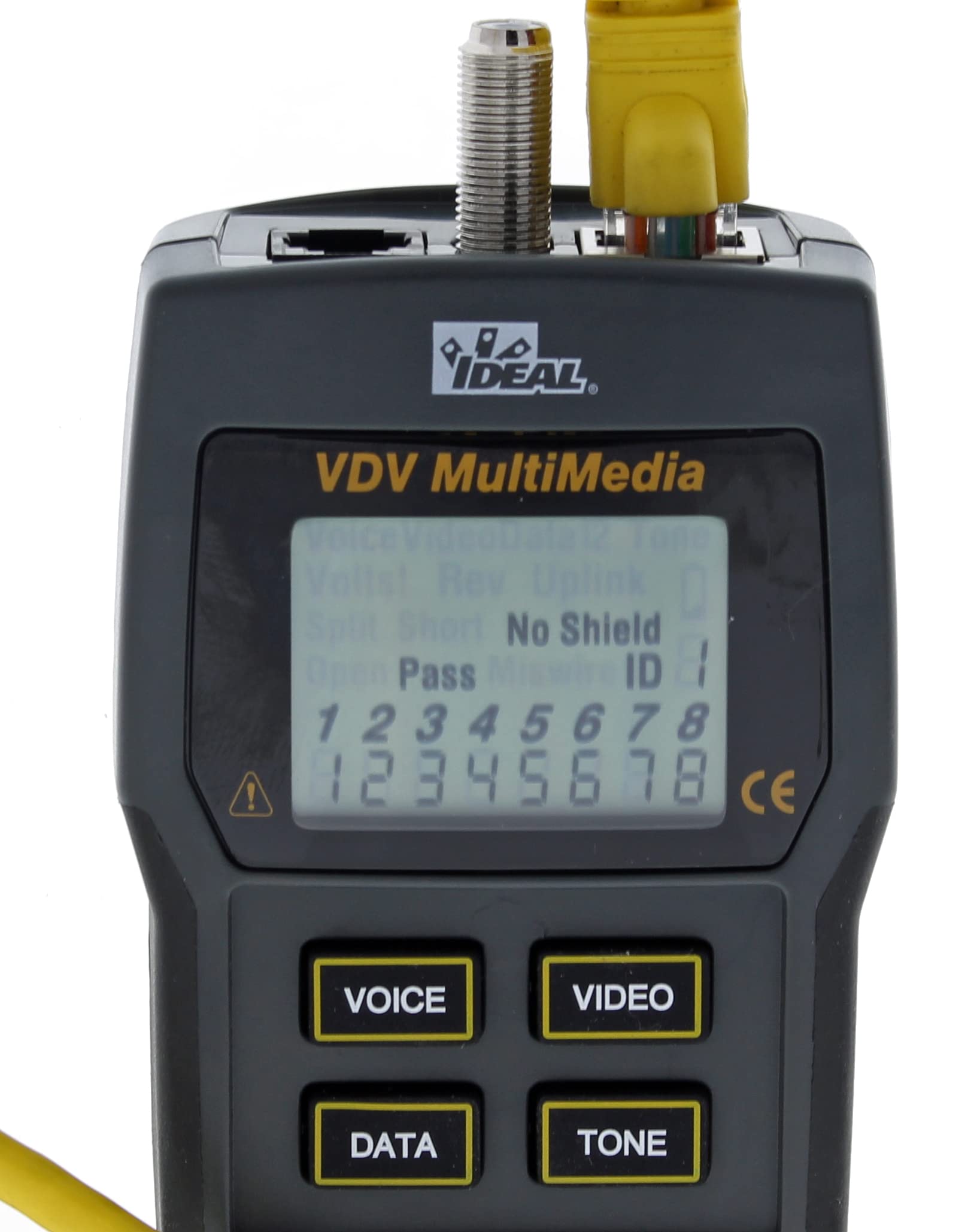 IDEAL INDUSTRIES INC. 33-856 VDV Multimedia Voice, Data and Video Cable Tester, Grey