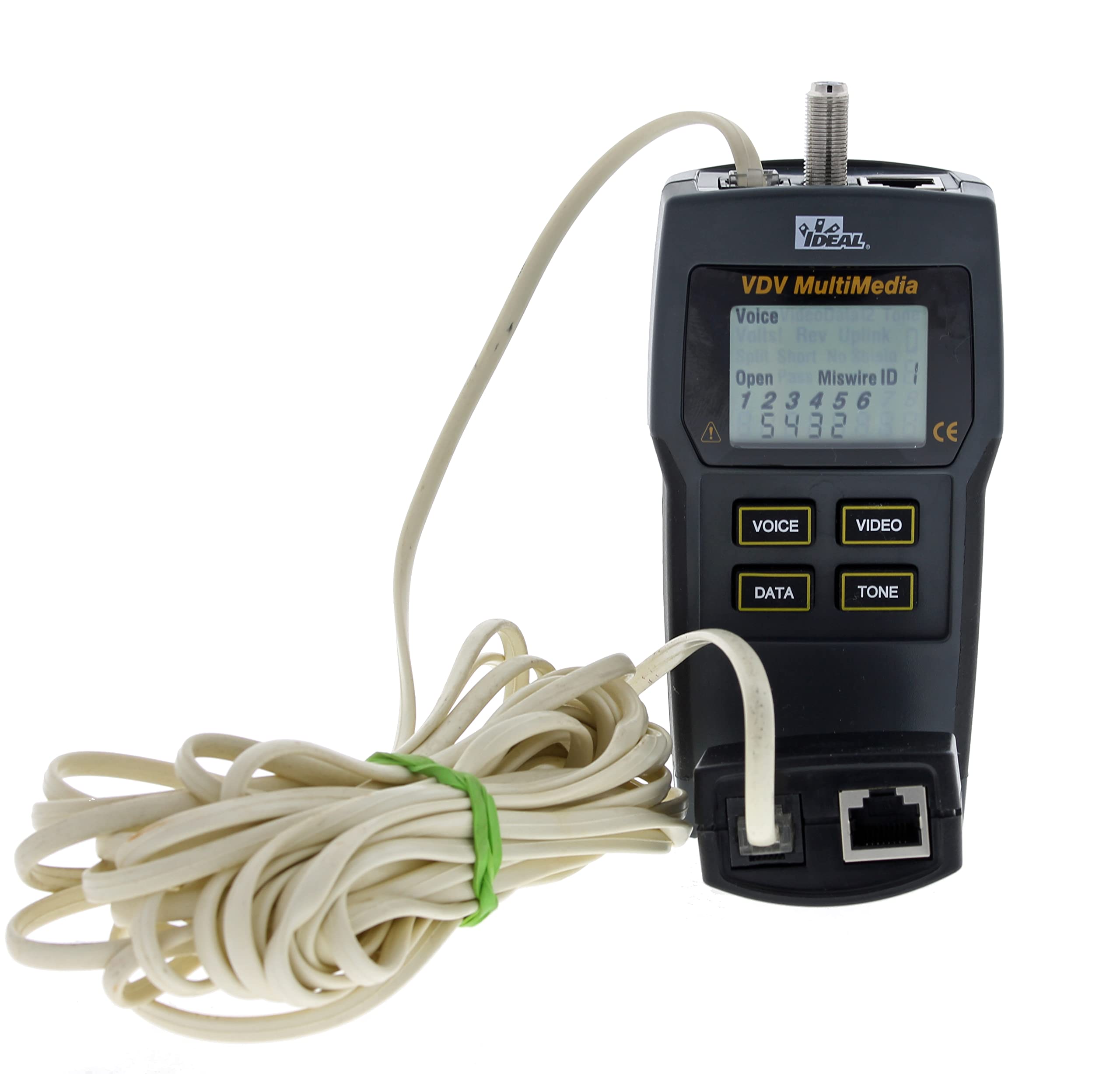 IDEAL INDUSTRIES INC. 33-856 VDV Multimedia Voice, Data and Video Cable Tester, Grey