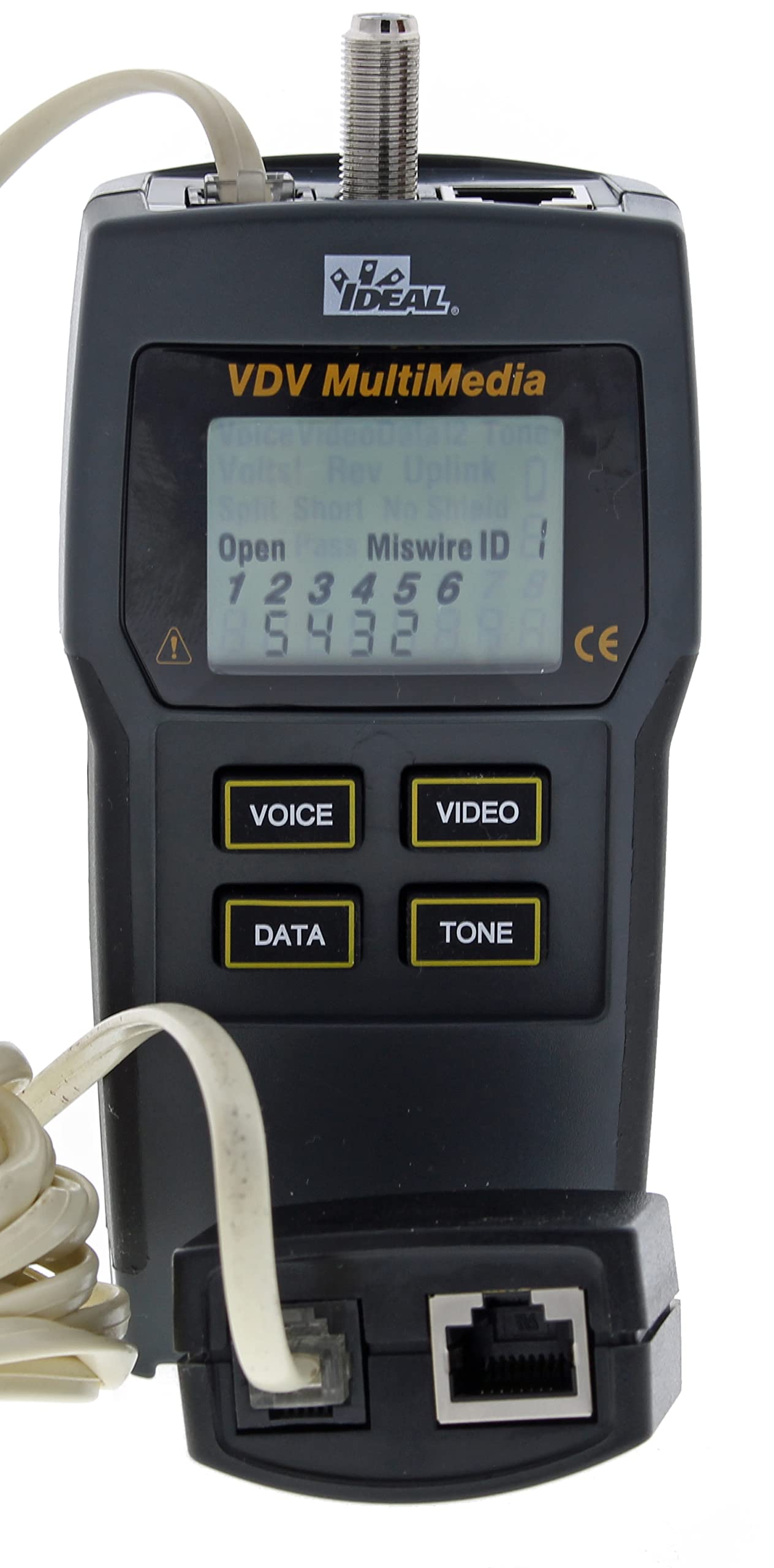 IDEAL INDUSTRIES INC. 33-856 VDV Multimedia Voice, Data and Video Cable Tester, Grey