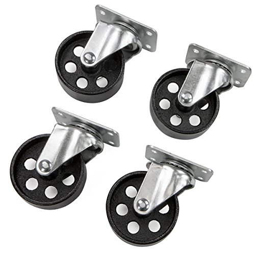 Stark Set of 2-Pieces Moving Wheel Dolly Tire Skates Swivel Ball Bearing Auto Shop Jack Lift Move, Black