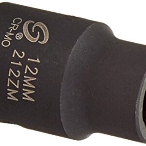 Sunex 212zm 1/2-Inch Drive 12-mm 12-Point Impact Socket