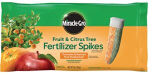 miracle-gro fertilizer spikes for fruit and citrus trees, 12-pack (not sold in pinellas county, fl)