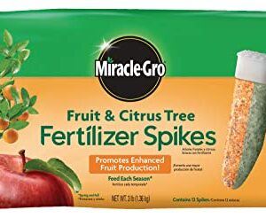 Miracle-Gro Fertilizer Spikes for Fruit and Citrus Trees, 12-Pack (Not Sold in Pinellas County, FL)