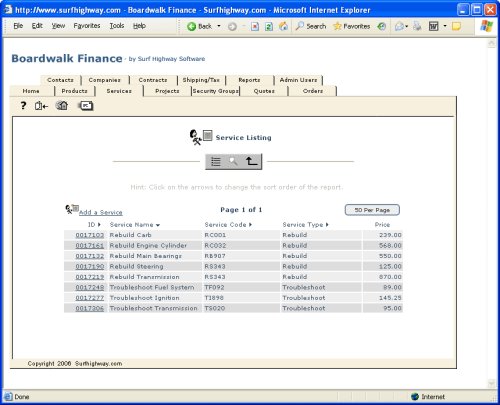 Boardwalk Finance 2.0 - Quote & Invoice Management (Windows 2000 / NT / XP)